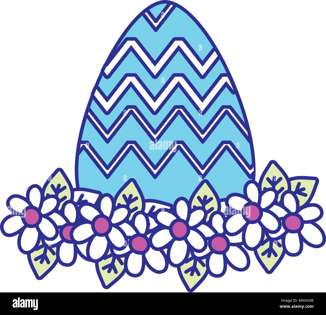 Full basket of flowers Stock Vector Images - Alamy