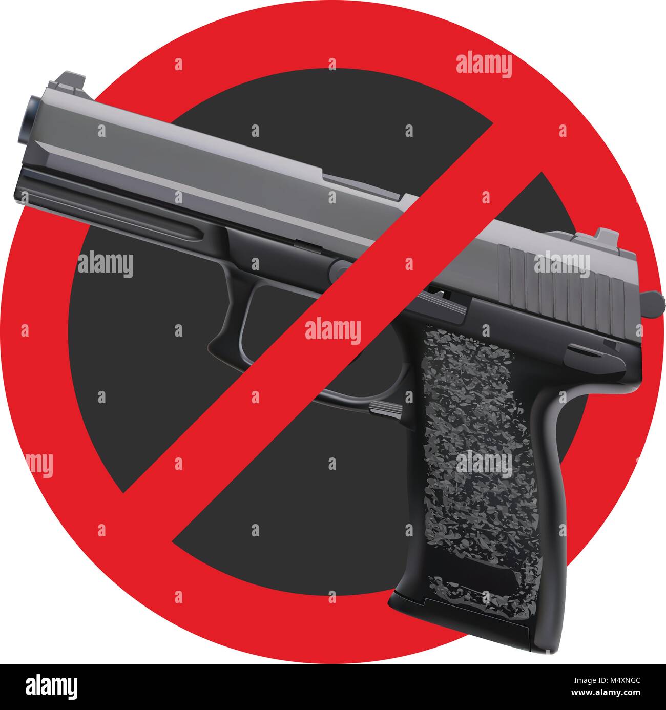 no guns sign Stock Vector Image & Art - Alamy