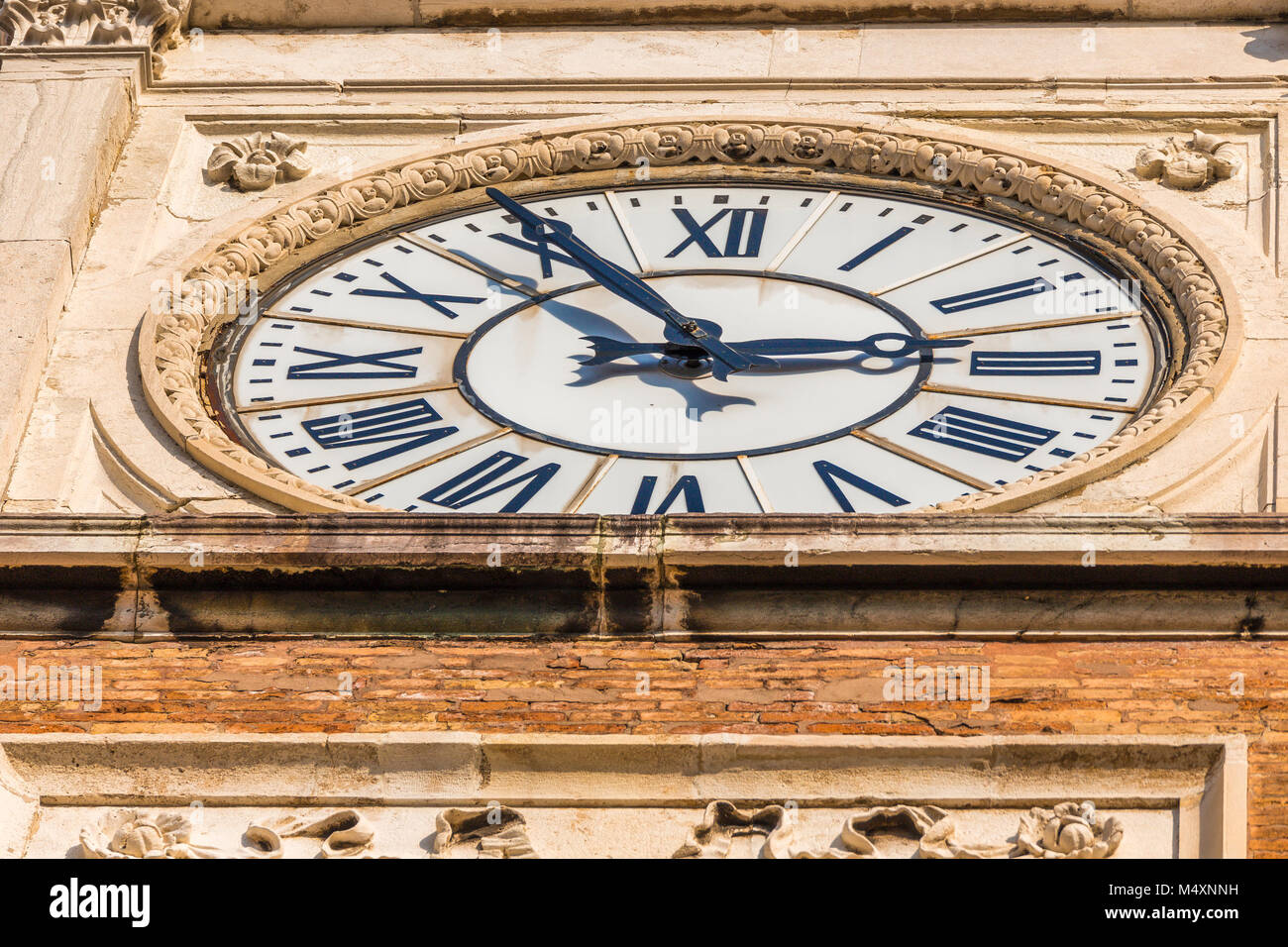 details of ancient clock tower Stock Photo - Alamy