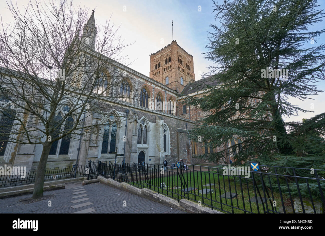 st albans cathedral England Stock Photo - Alamy