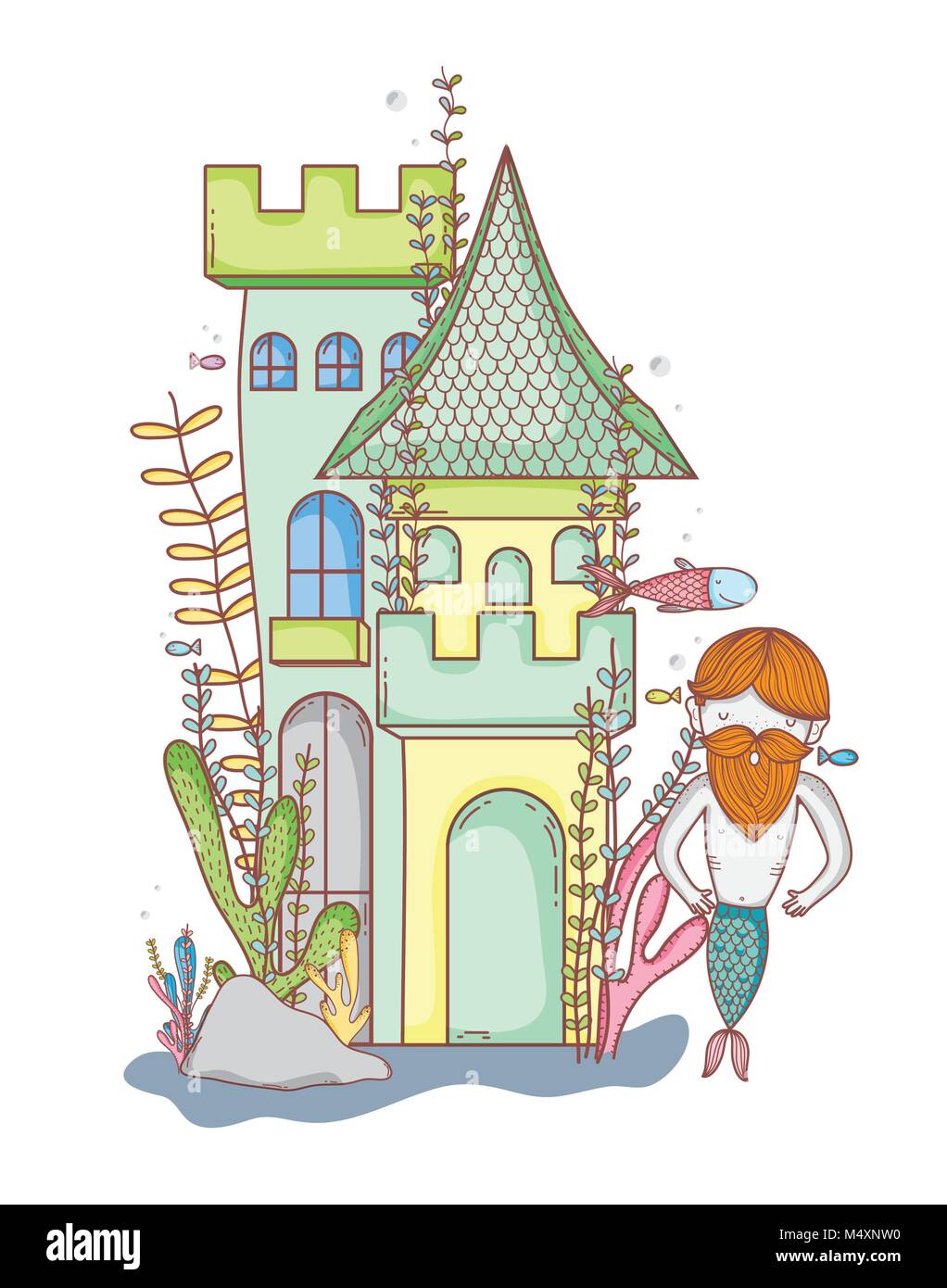 Little mermaid castle Cut Out Stock Images & Pictures - Alamy