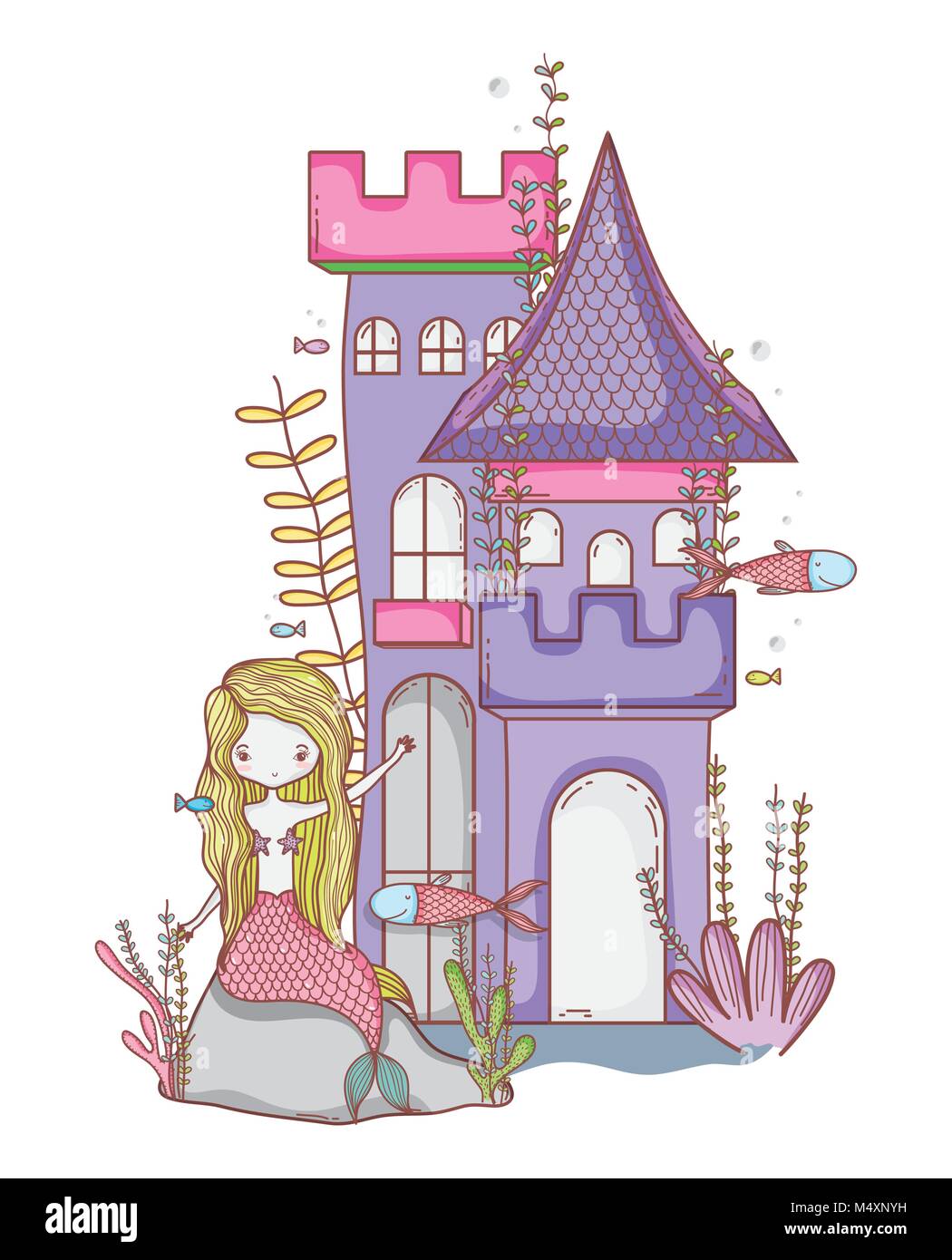 Little mermaid castle Cut Out Stock Images & Pictures - Alamy