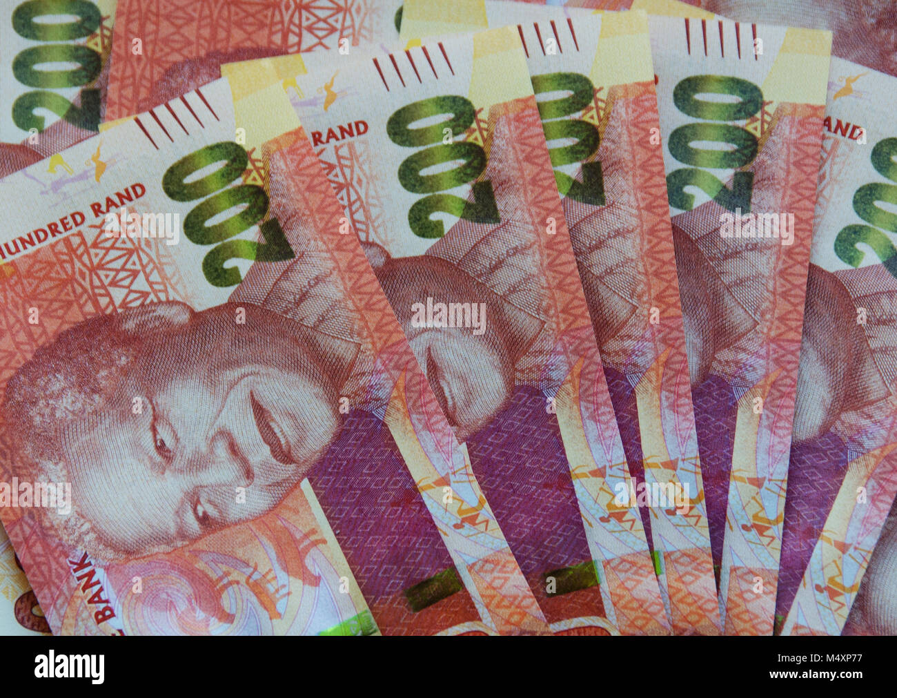 Nelson Mandela on South Africa rand notes Stock Photo - Alamy