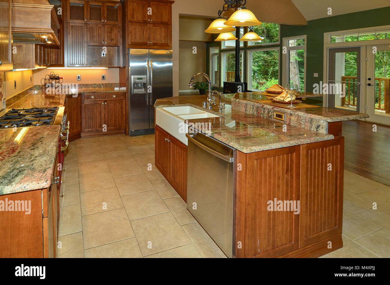 Traditional Home Design in American Pacific Northwest Stock Photo - Alamy