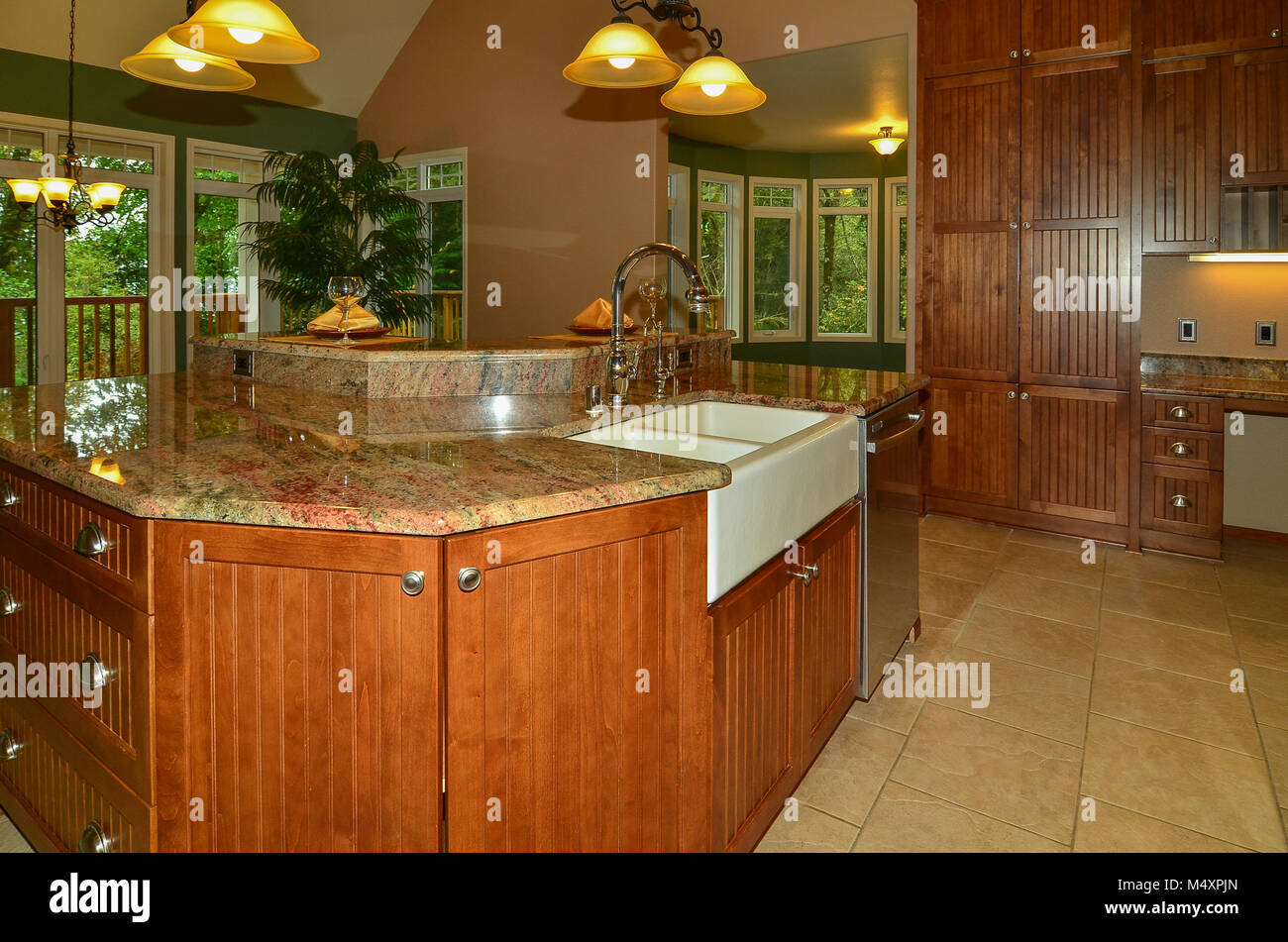 Traditional Home Design in American Pacific Northwest Stock Photo - Alamy