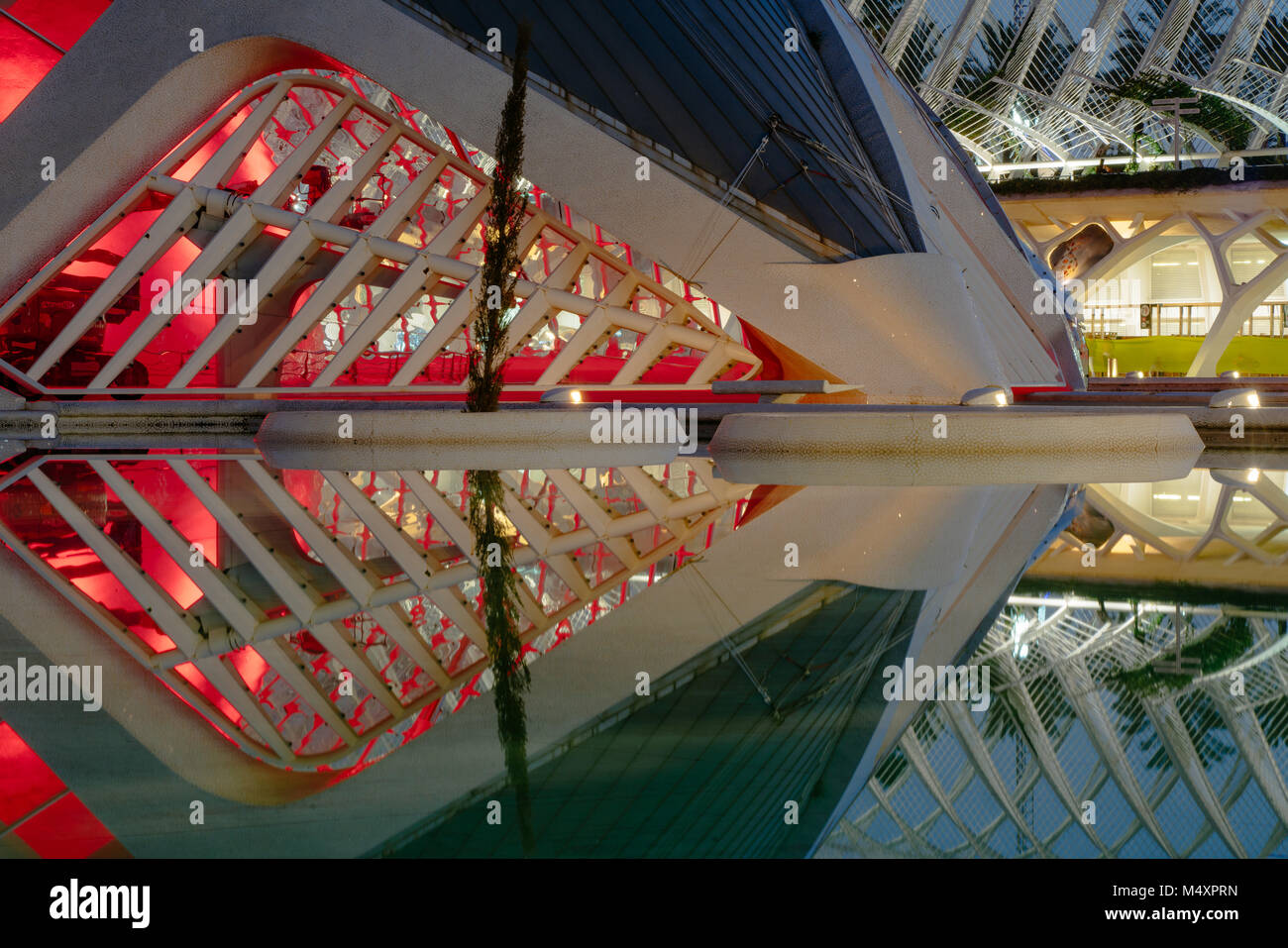Abstract forms, shapes, lights and reflections in architecture during ...