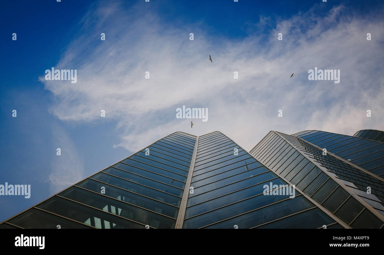 Abstract forms, shapes, lights and reflections in architecture during ...