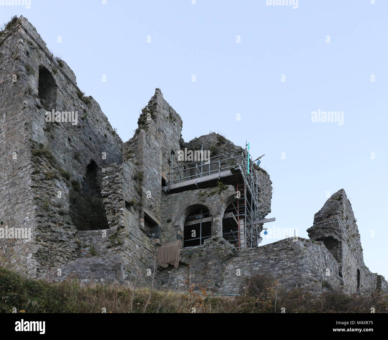 Restoration work on King John's Castle Carlingford County Louth Ireland ...