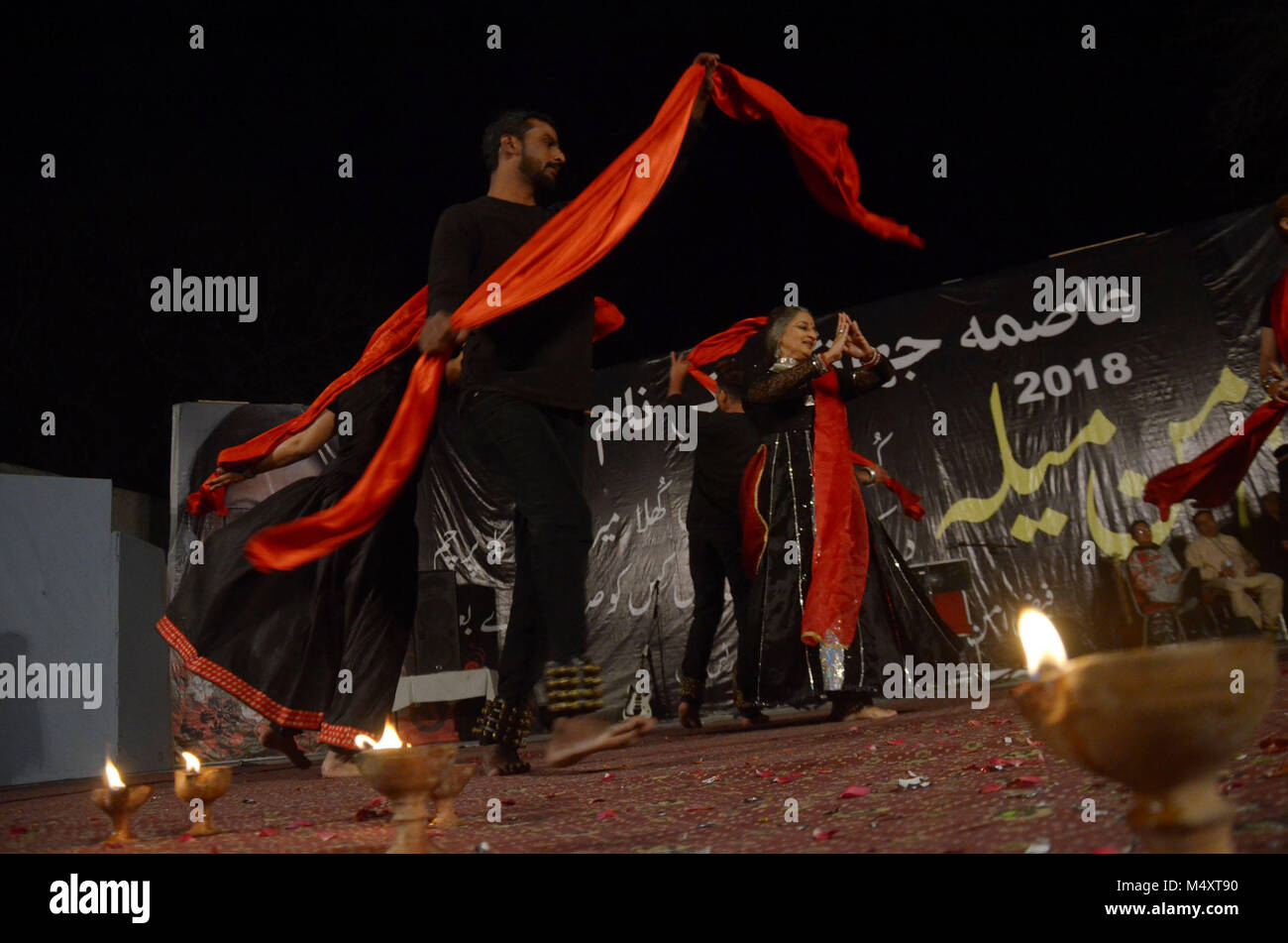 Lahore, Pakistan. 19th Feb, 2018. Pakistani Classical dancer and ...