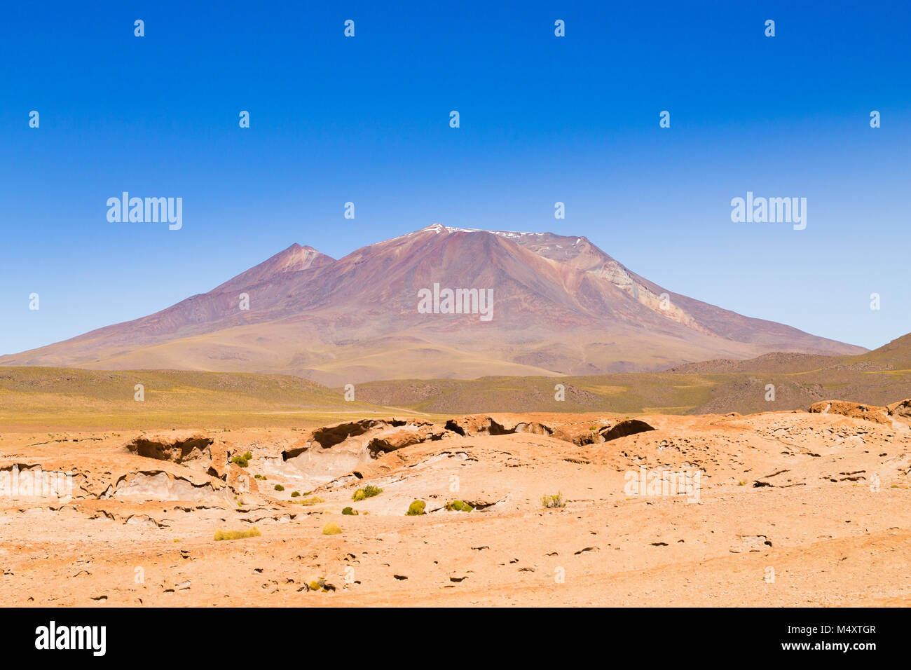 Bolivian mountains landscape,Bolivia.Andean plateau view.Volcano view ...