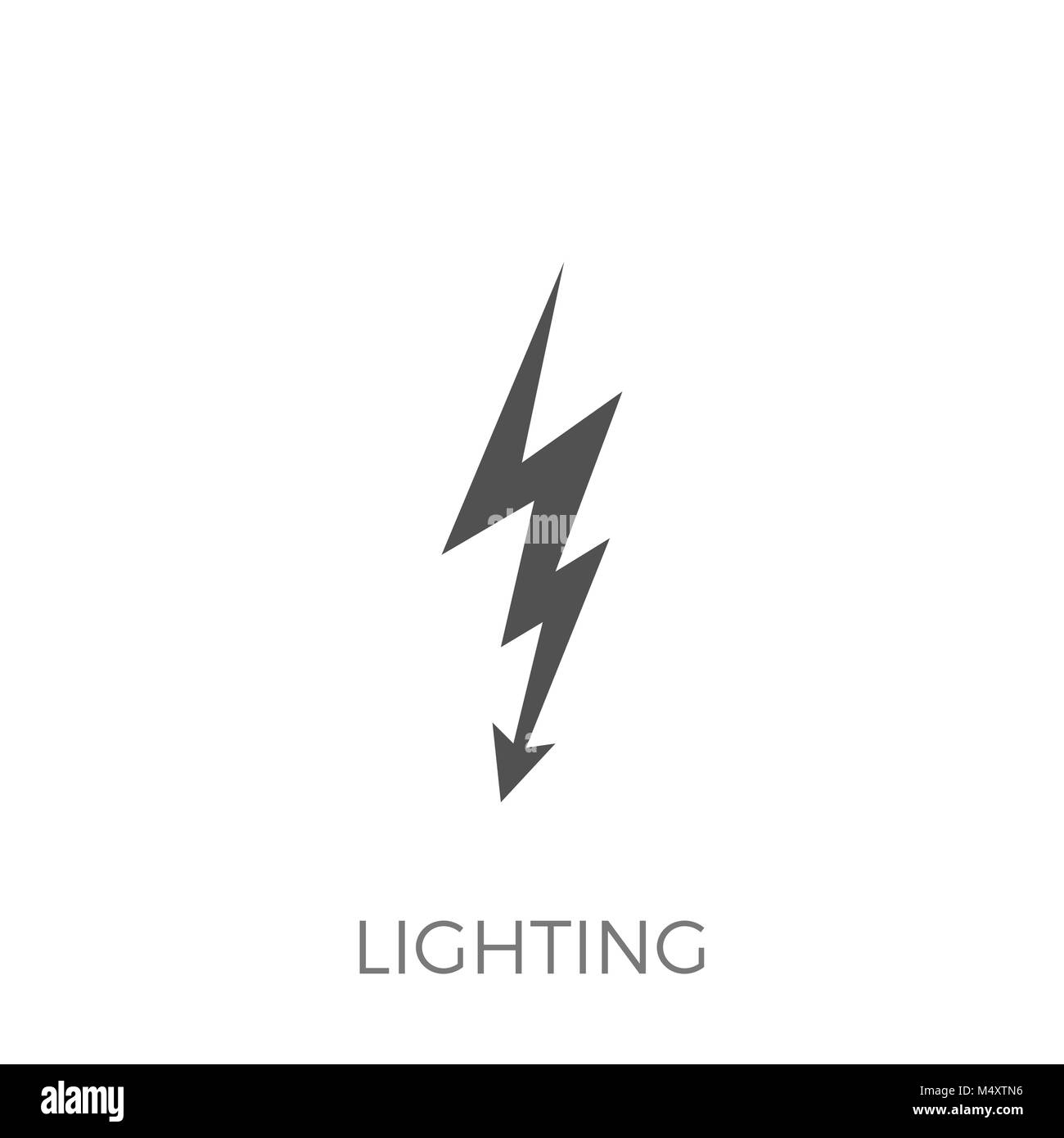 Lightning Vector Icon Stock Vector Image & Art - Alamy