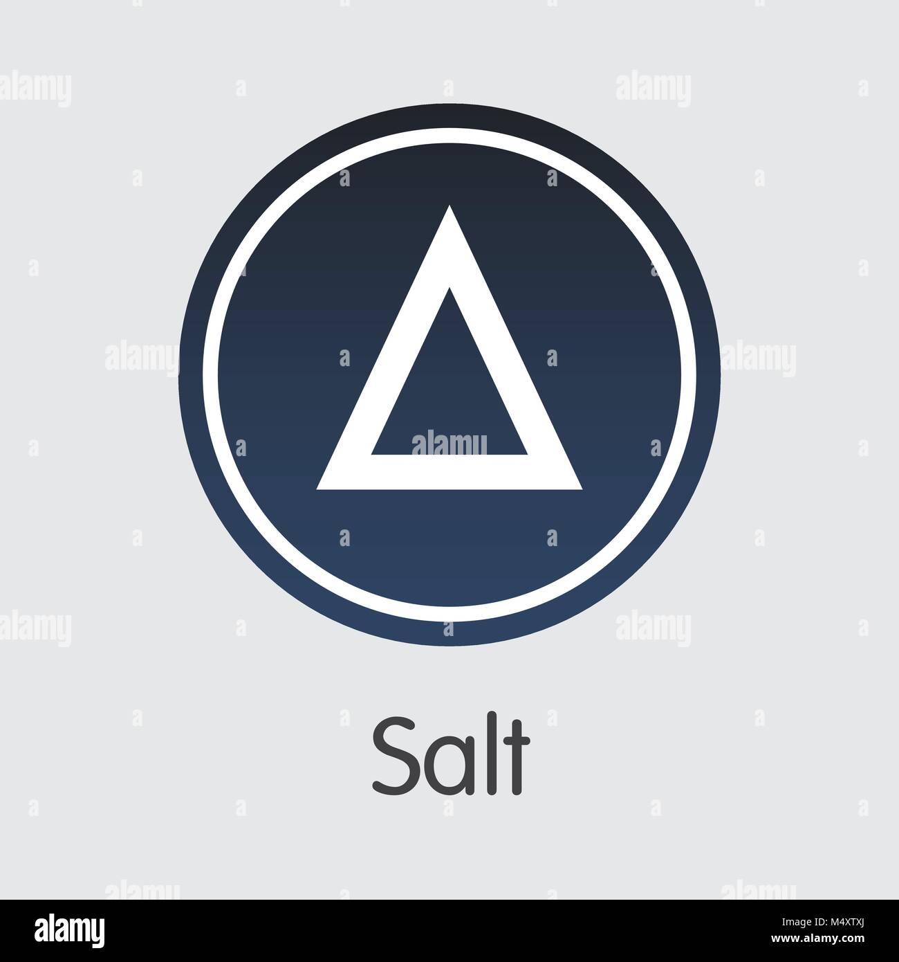 Salt Blockchain Cryptocurrency Coin. Vector Logo of SALT Stock Vector ...