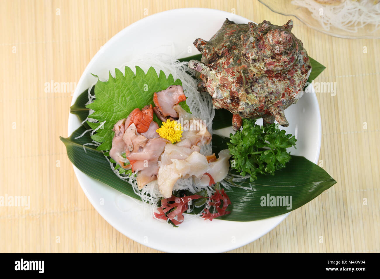 Sashimi of shell Stock Photo - Alamy