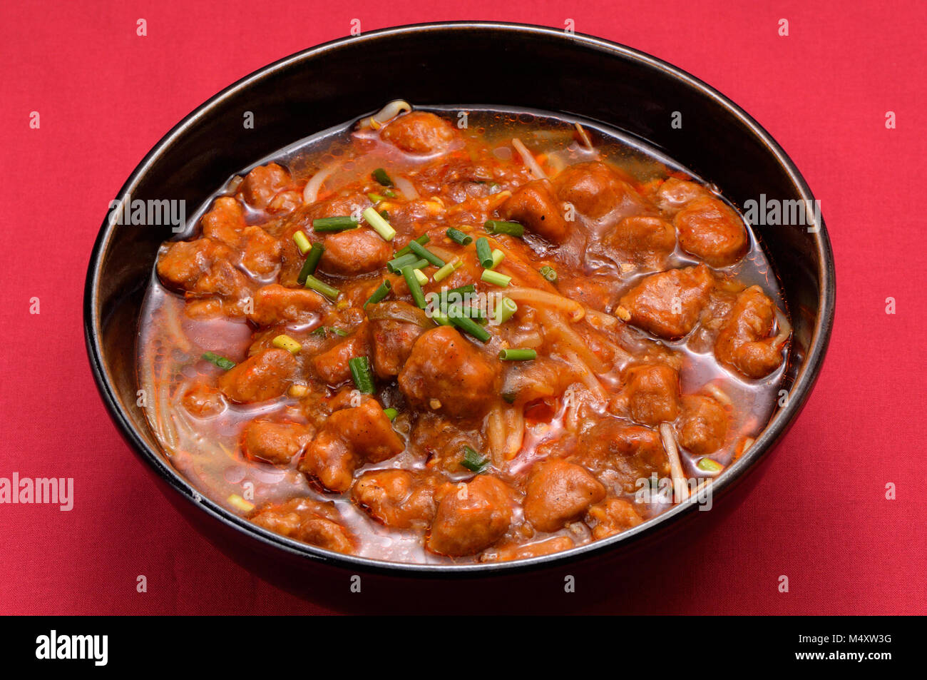 Dandan noodles with chicken Stock Photo - Alamy