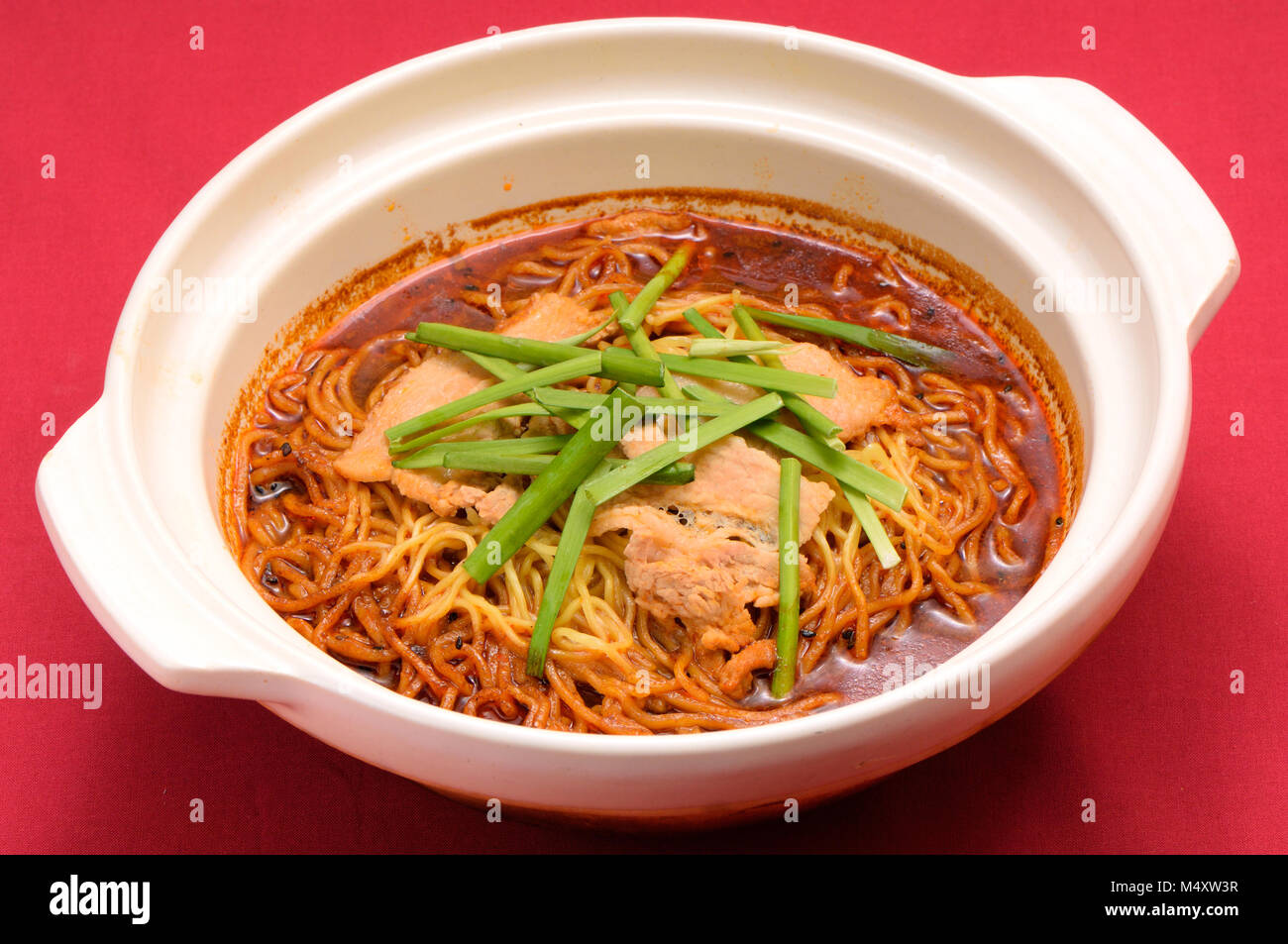 Ramen with pork and spring onion Stock Photo - Alamy