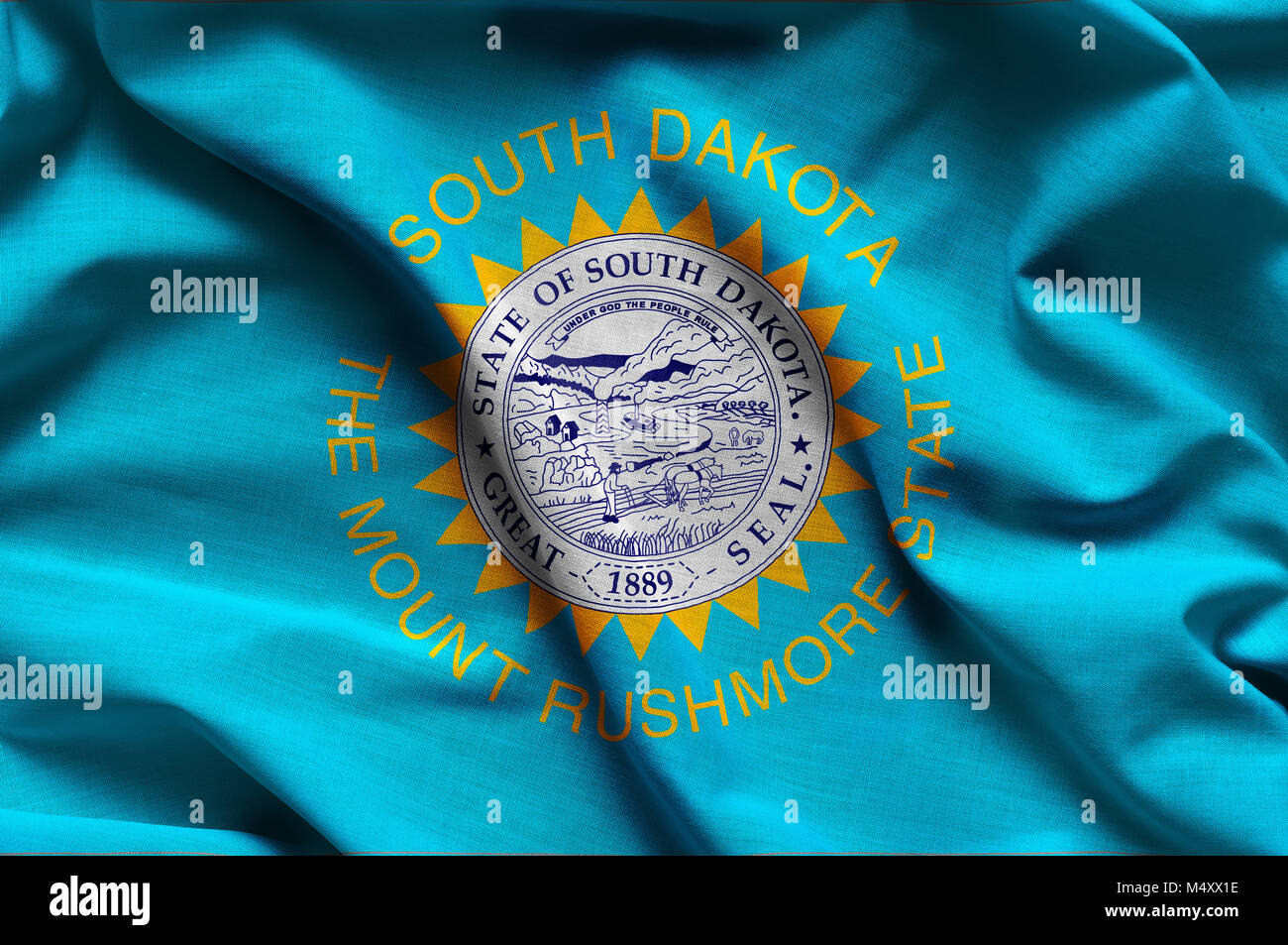 Fabric texture of the South Dakota Flag - Flags from the USA Stock ...