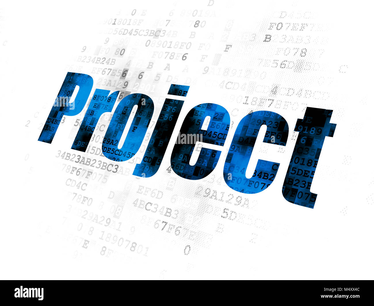 Finance concept: Project on Digital background Stock Photo - Alamy