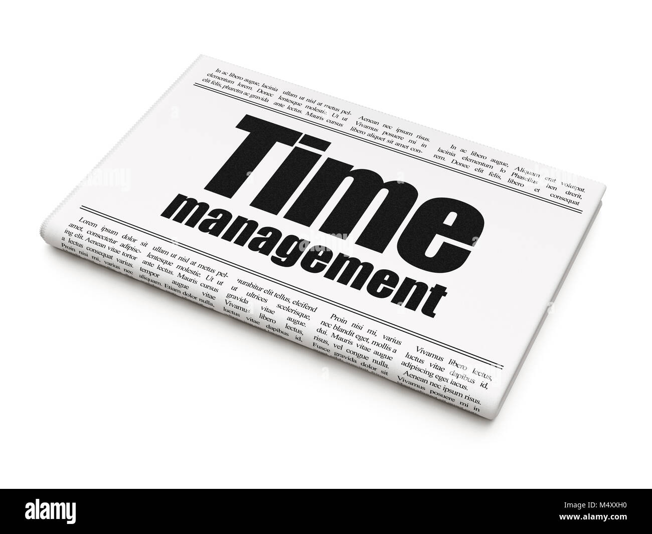 Timeline concept: newspaper headline Time Management Stock Photo - Alamy