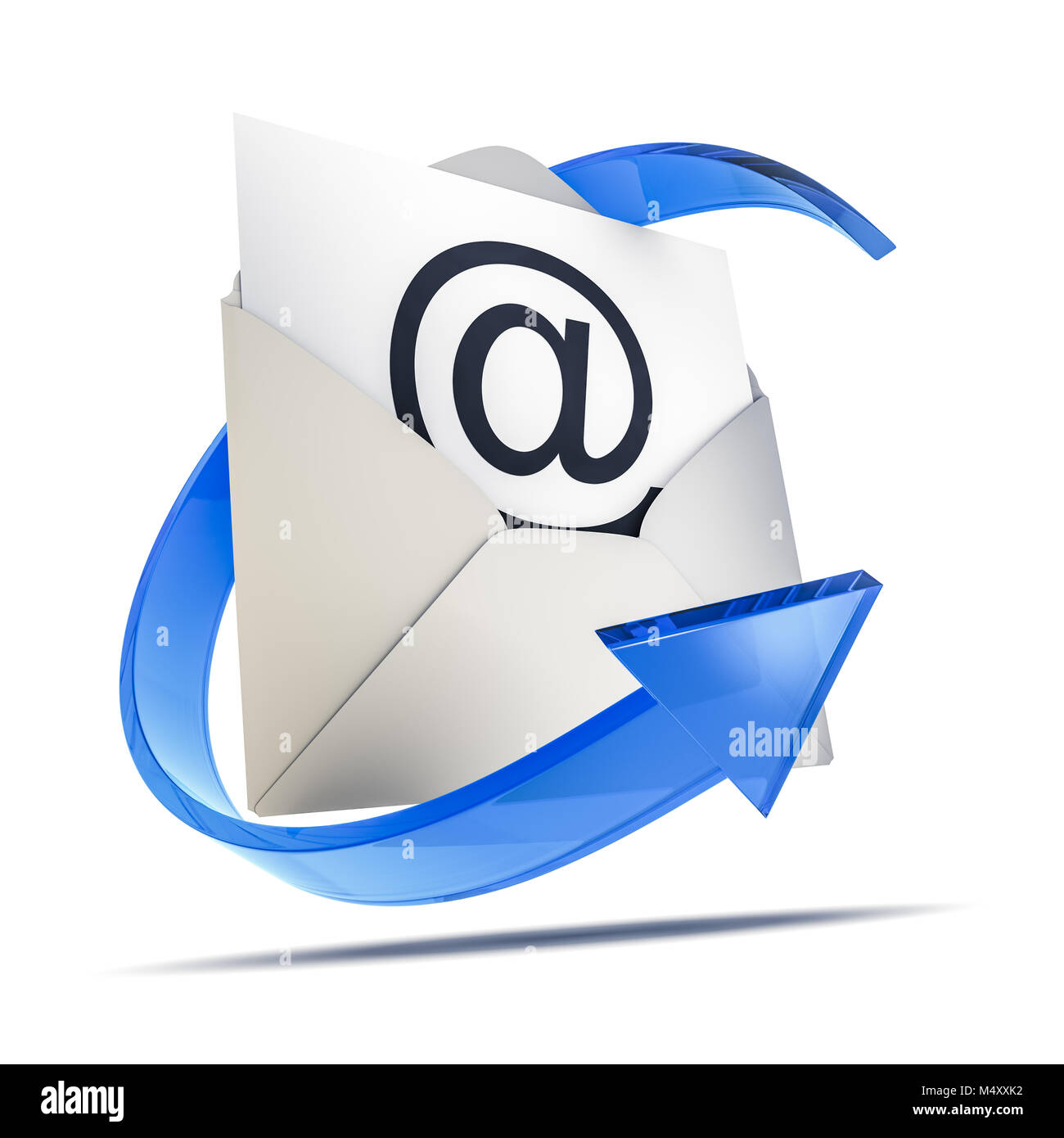 an envelope with an email sign Stock Photo - Alamy