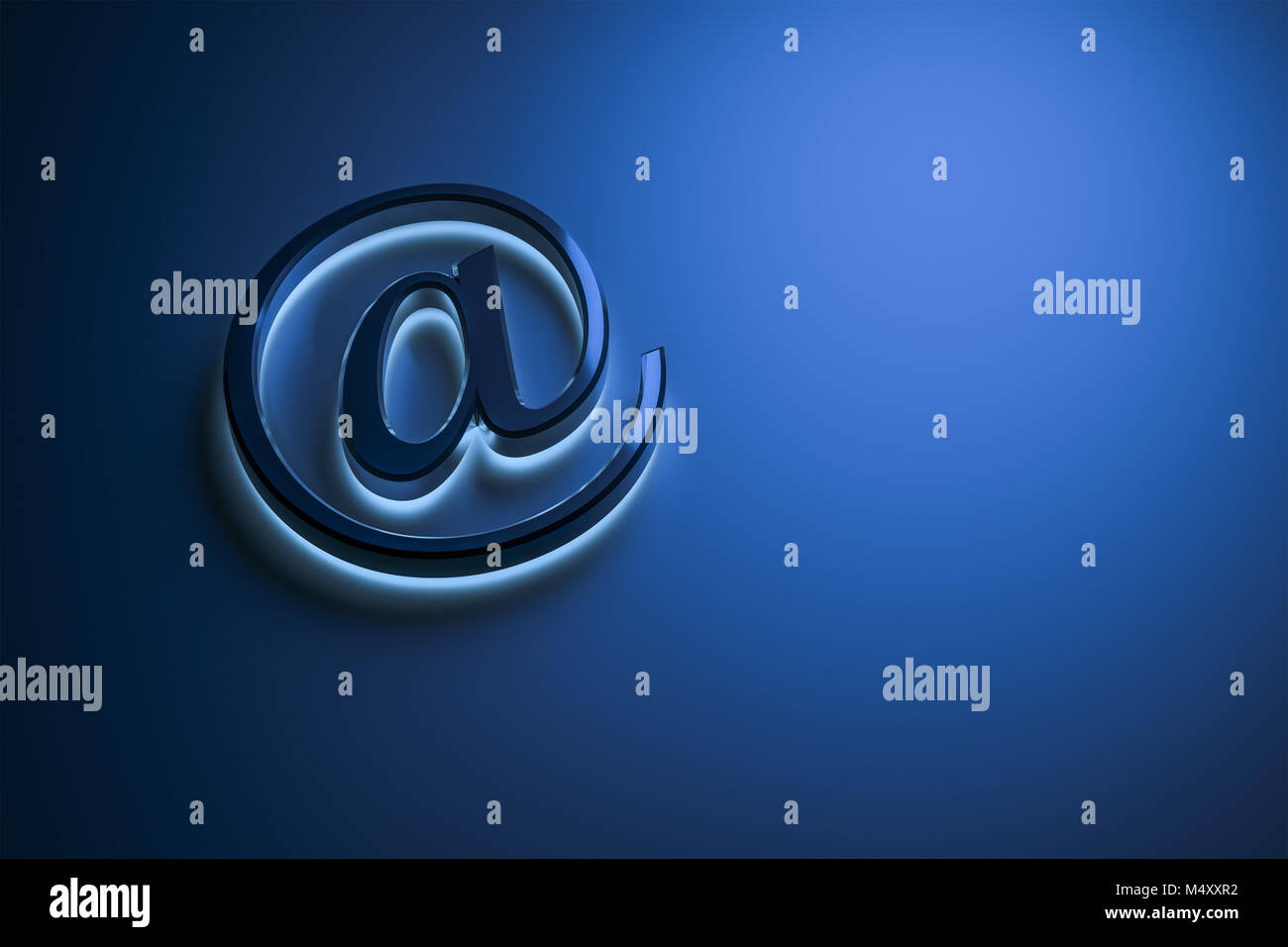 blue email sign Stock Photo - Alamy