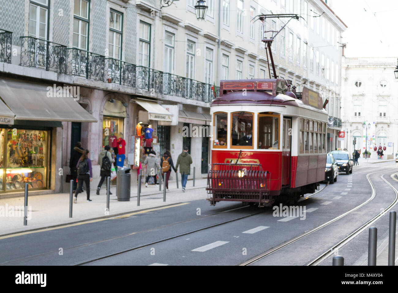 Red tramcar hi-res stock photography and images - Alamy