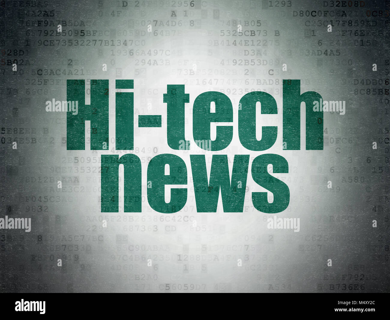 News concept: Hi-tech News on Digital Data Paper background Stock Photo ...