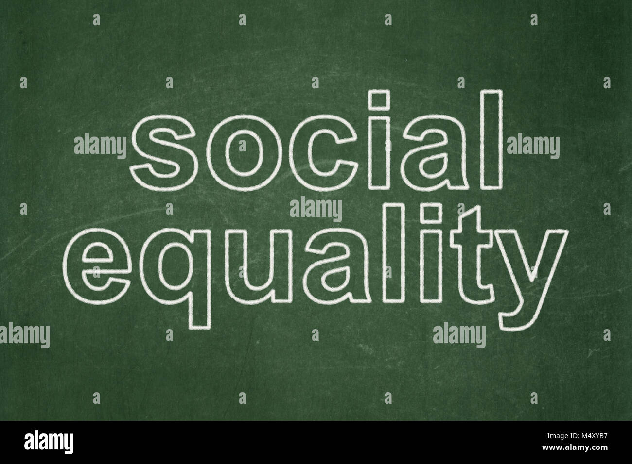 Political concept: Social Equality on chalkboard background Stock Photo ...