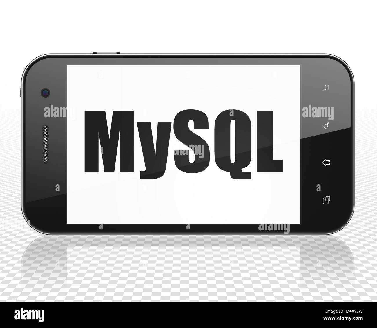Software concept: Smartphone with MySQL on display Stock Photo - Alamy