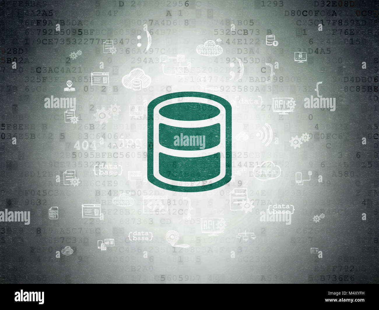 Software concept: Database on Digital Data Paper background Stock Photo - Alamy