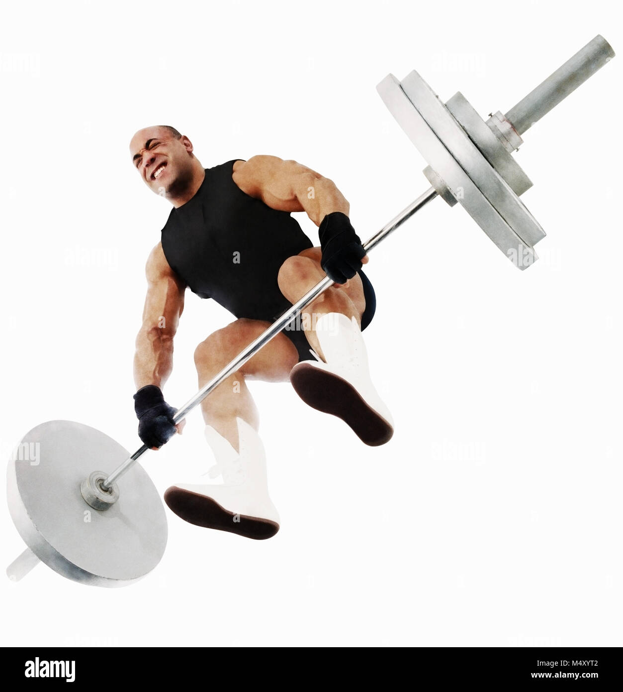 A male weightlifter Stock Photo - Alamy