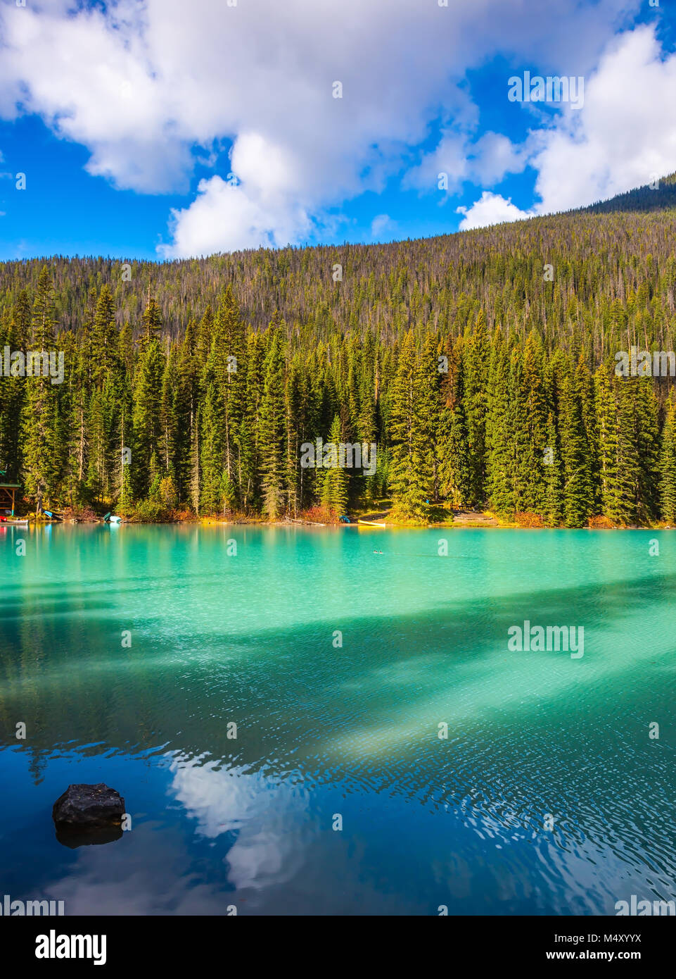 The lake with blue - green water Stock Photo - Alamy
