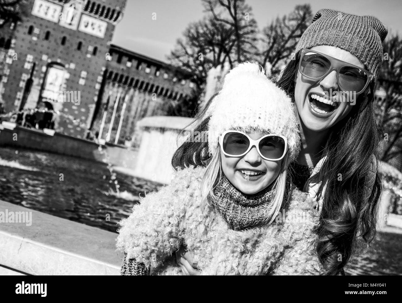 Rediscovering things everybody love in Milan. Portrait of smiling ...