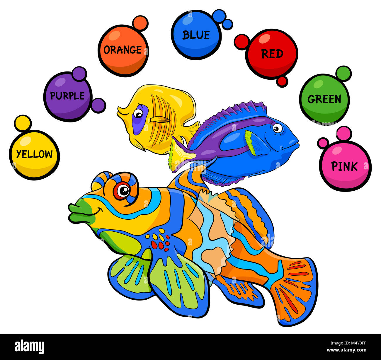 basic colors educational activity for kids Stock Photo - Alamy