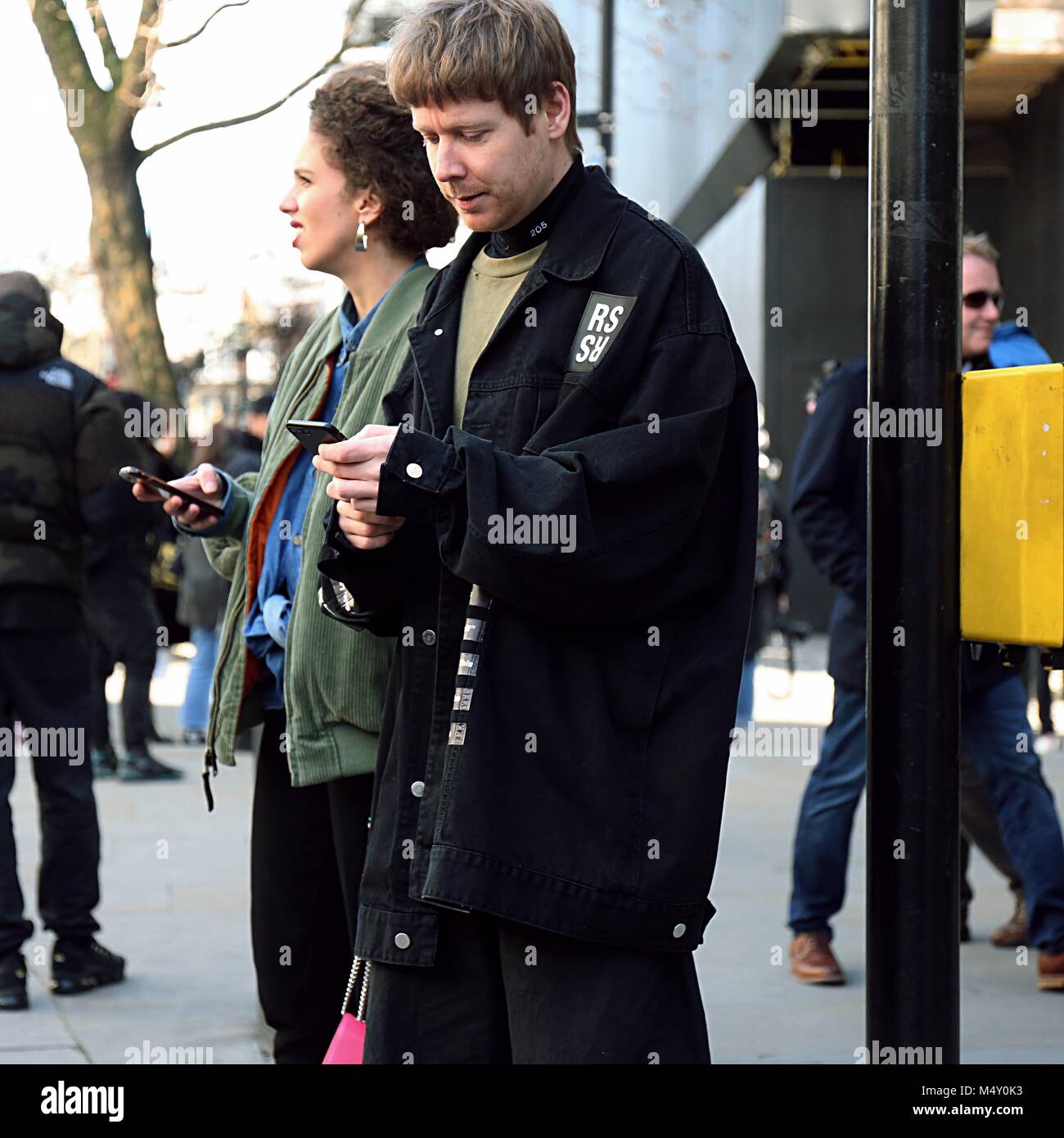 London, UK. 16th Feb, 2018. Steve Salter on the street during the ...