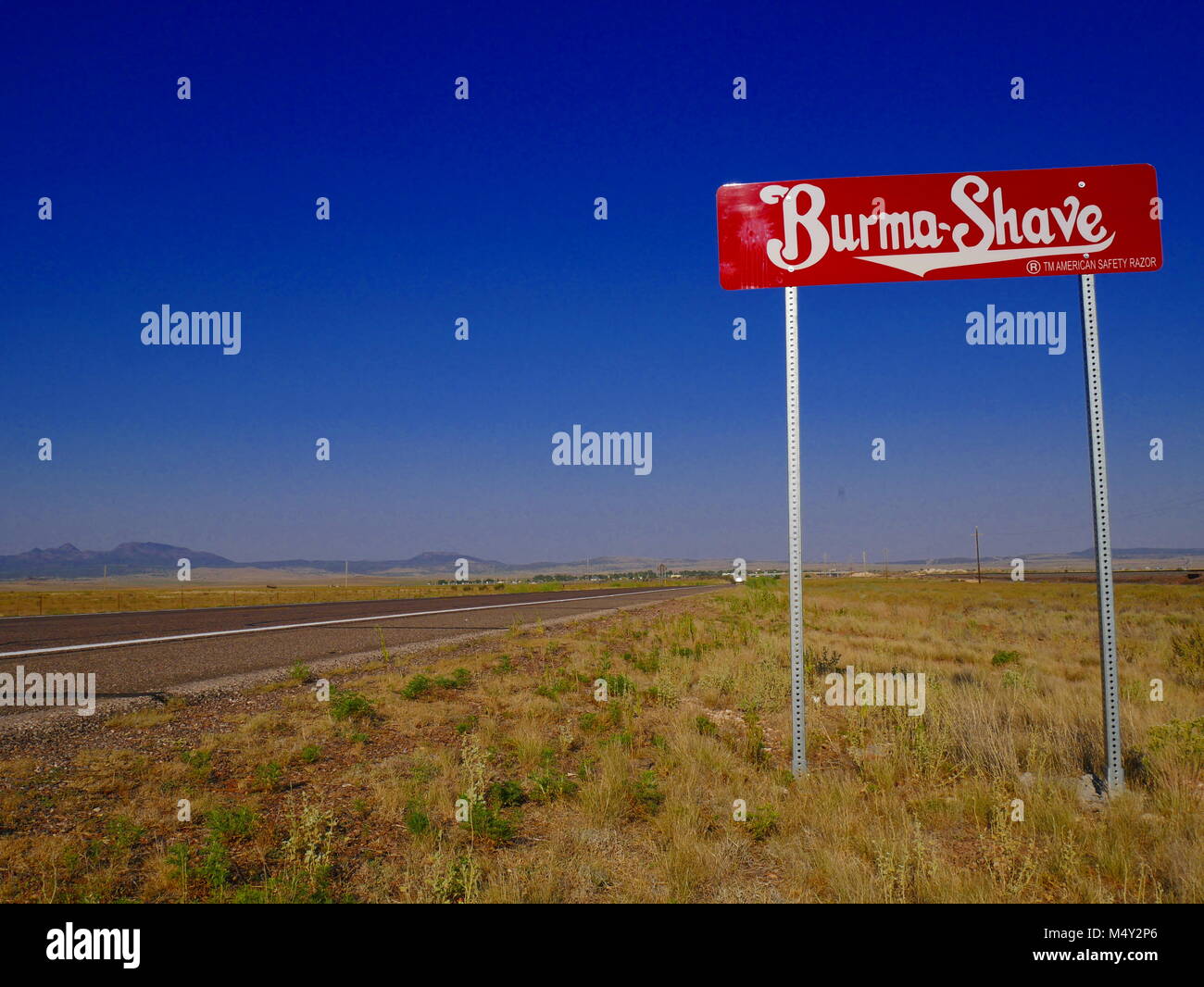 Burma shave hi-res stock photography and images - Alamy