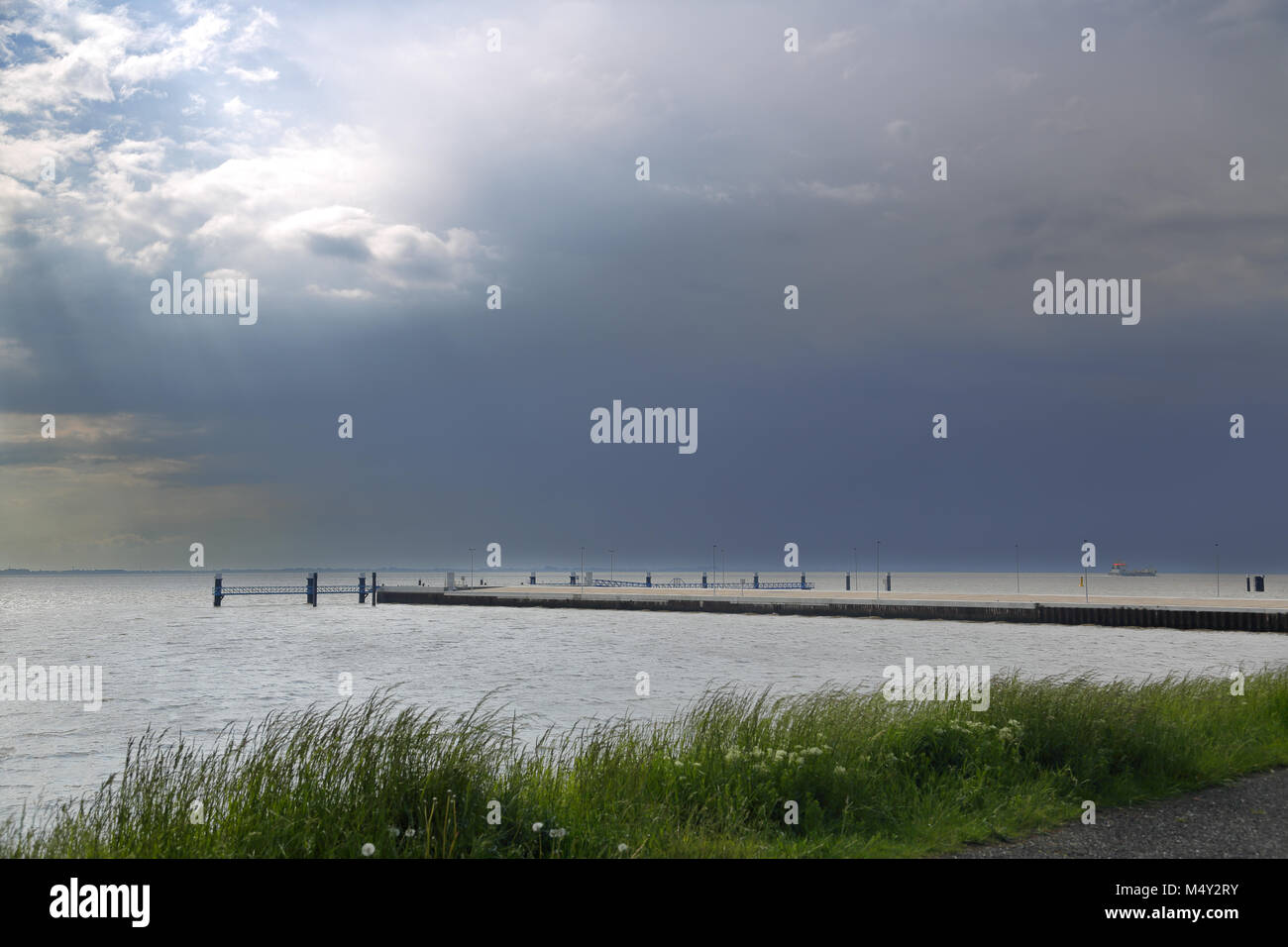 Rain clouds over the north sea hi-res stock photography and images - Alamy
