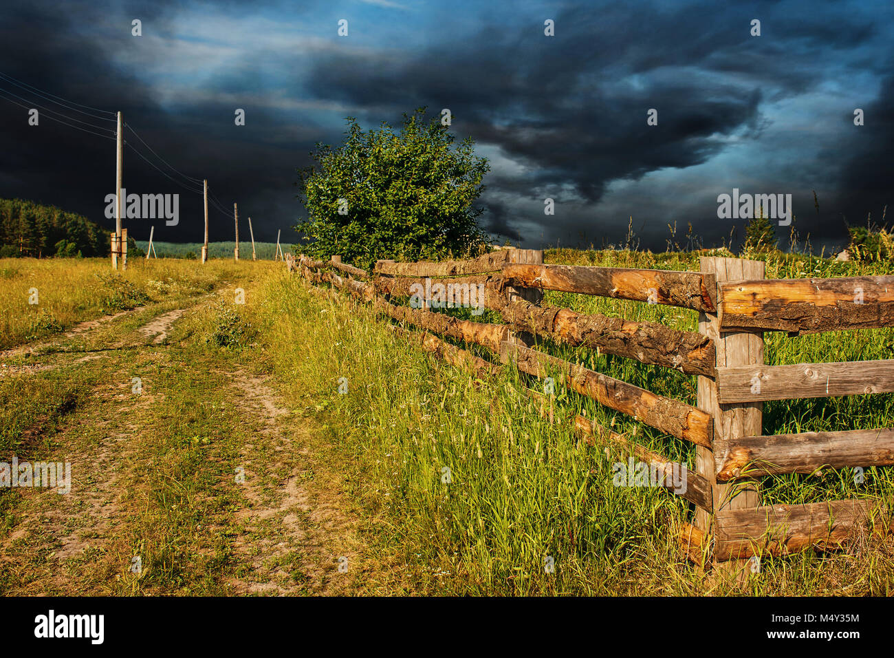 Pastoral scene dark hi-res stock photography and images - Alamy