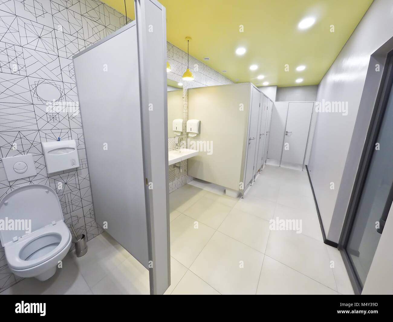 Toilet in the modern office of the business center Stock Photo - Alamy