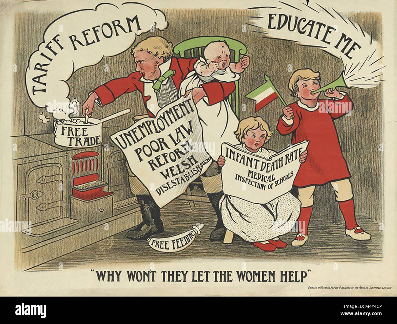 Votes for Women Suffrage posters Stock Photo - Alamy