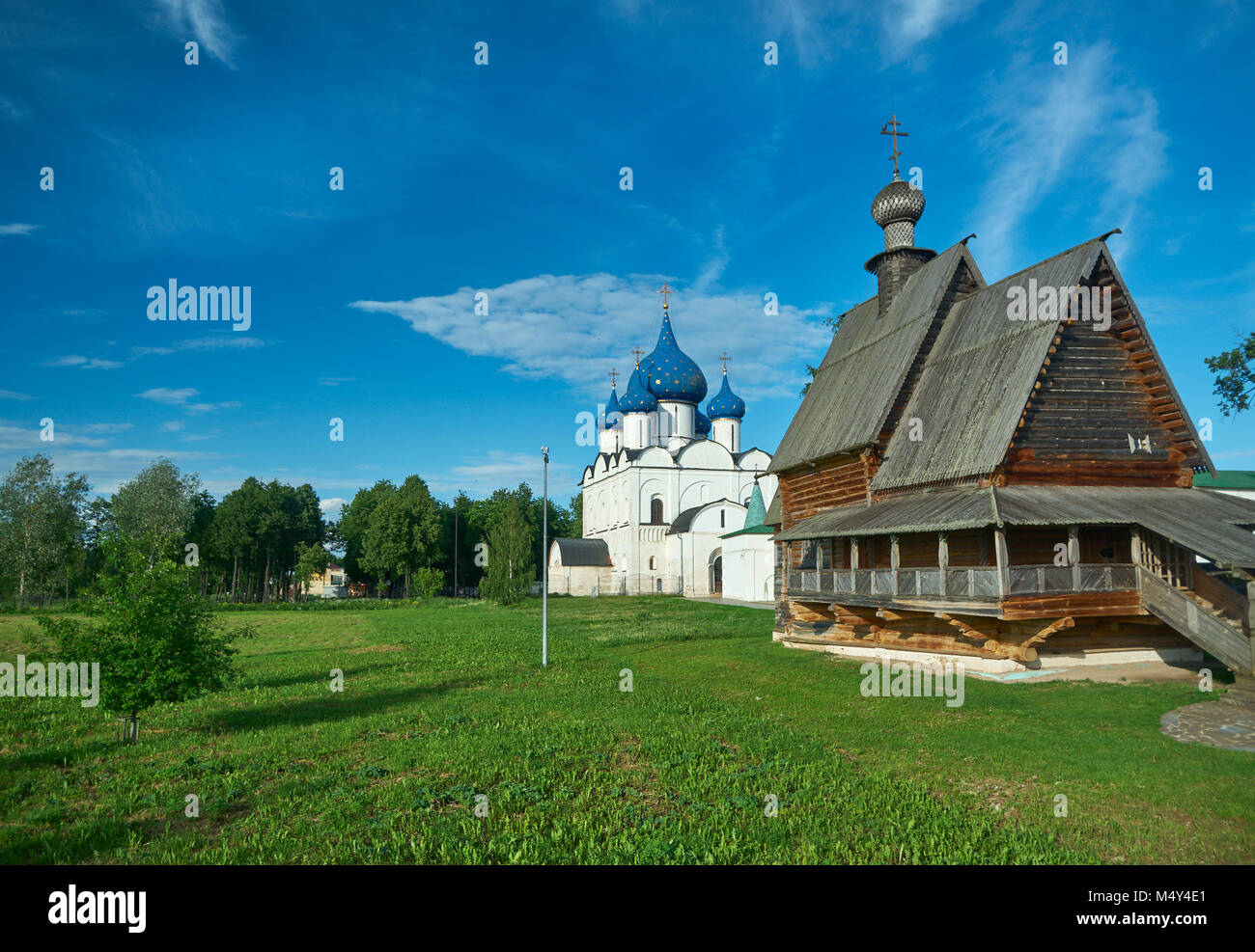 Suzdal Kremlin. St. Nicholas wooden Church in Suzdal Stock Photo - Alamy