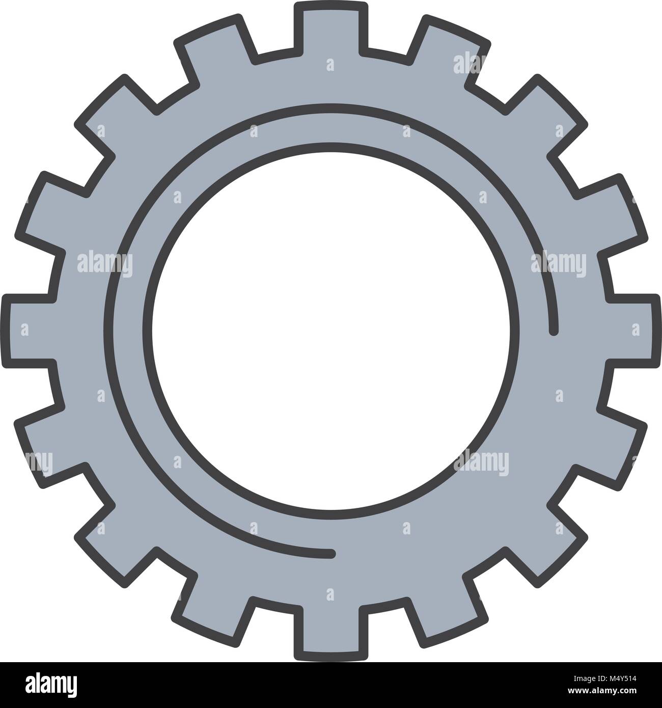 gear wheel cog technology mechanical engineering Stock Vector Image ...