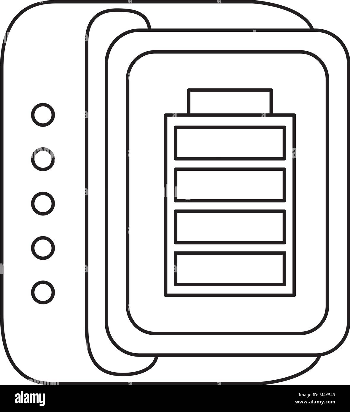 smart watch with low battery technology Stock Vector Image & Art - Alamy