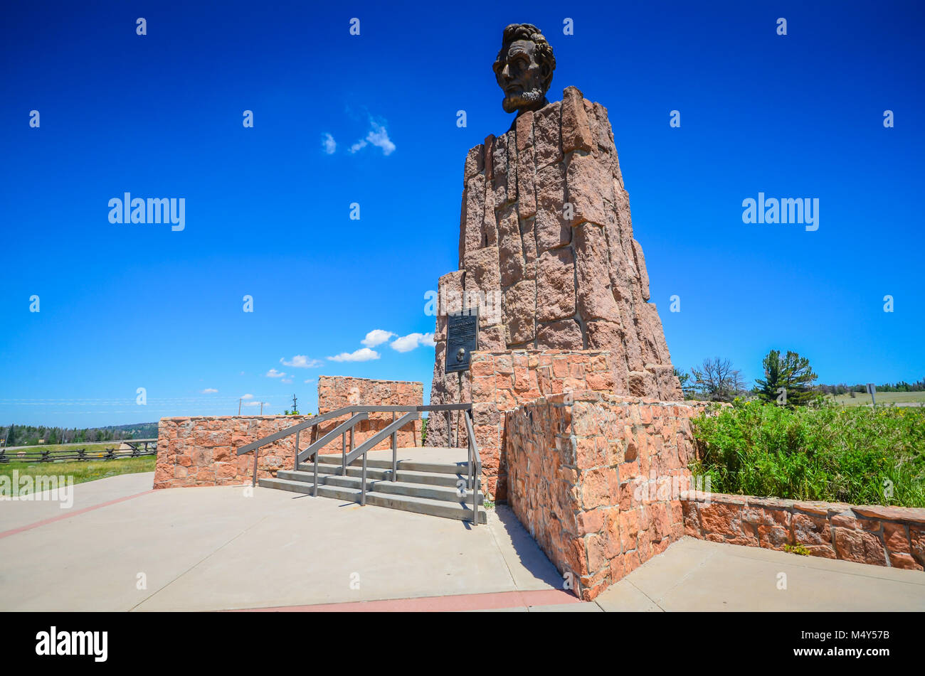 Horizontal image of the Abraham Lincoln Memorial Monument in Laramie ...