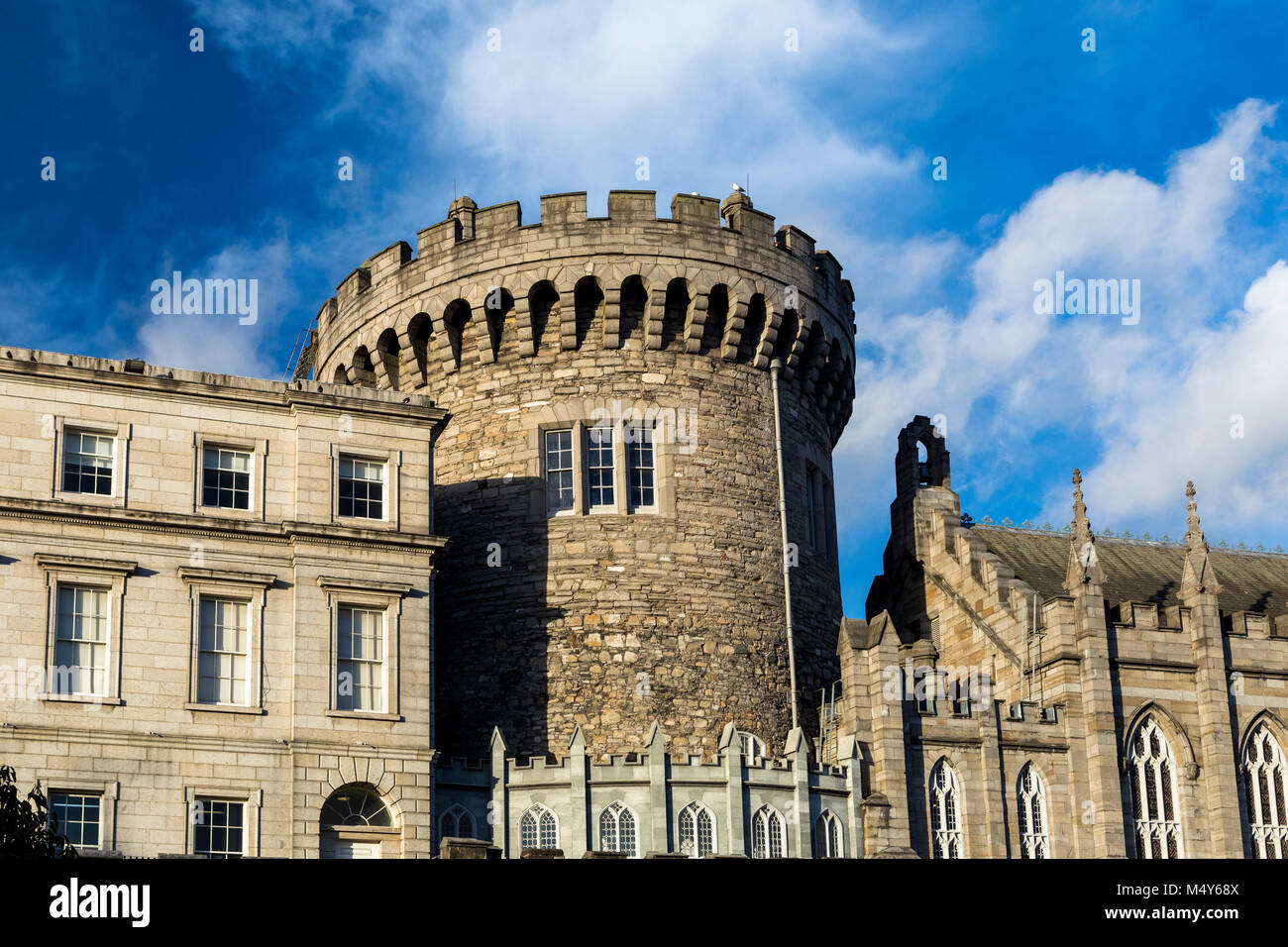 The Medieval Tower or Record Tower in Dublin Castle, Dublin, Ireland ...