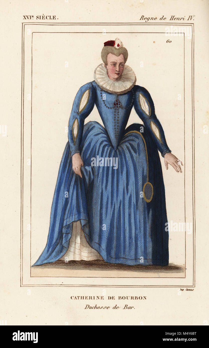 Catherine de Bourbon, wife of Henry II le Bon, Duke of Lorraine, sister ...