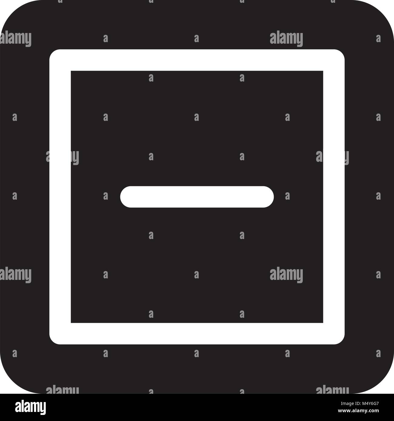 Negative minus sign Stock Vector Images - Alamy