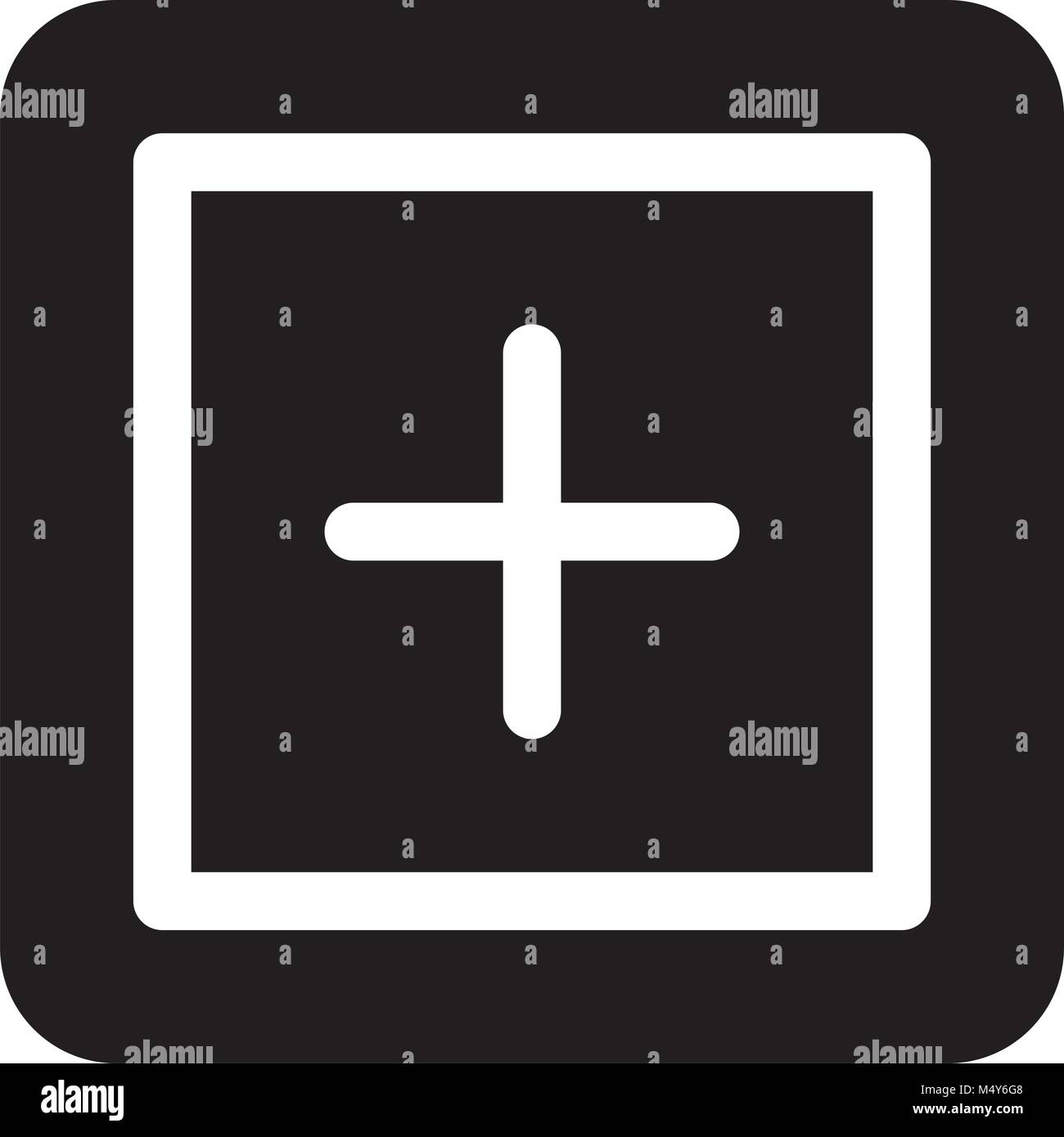 Plus icon sign Stock Vector Image & Art - Alamy