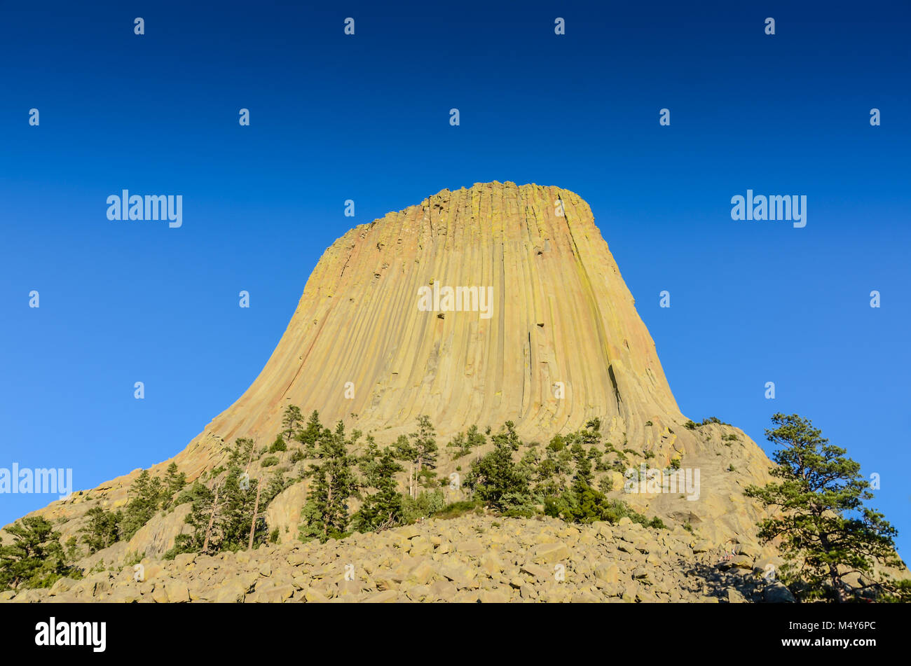 Devils Tower, WY, USA. Devils Tower National Monument preserves a ...