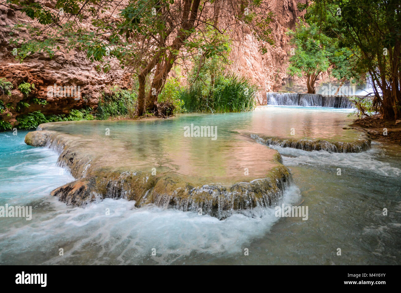 The Havasupai Waterfalls are the most dramatic waterfalls in the Grand ...