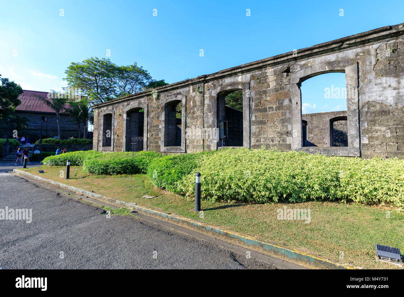 Manila, Philippines - Feb 17, 2018 : Spanish colonial Fort Santiago in ...